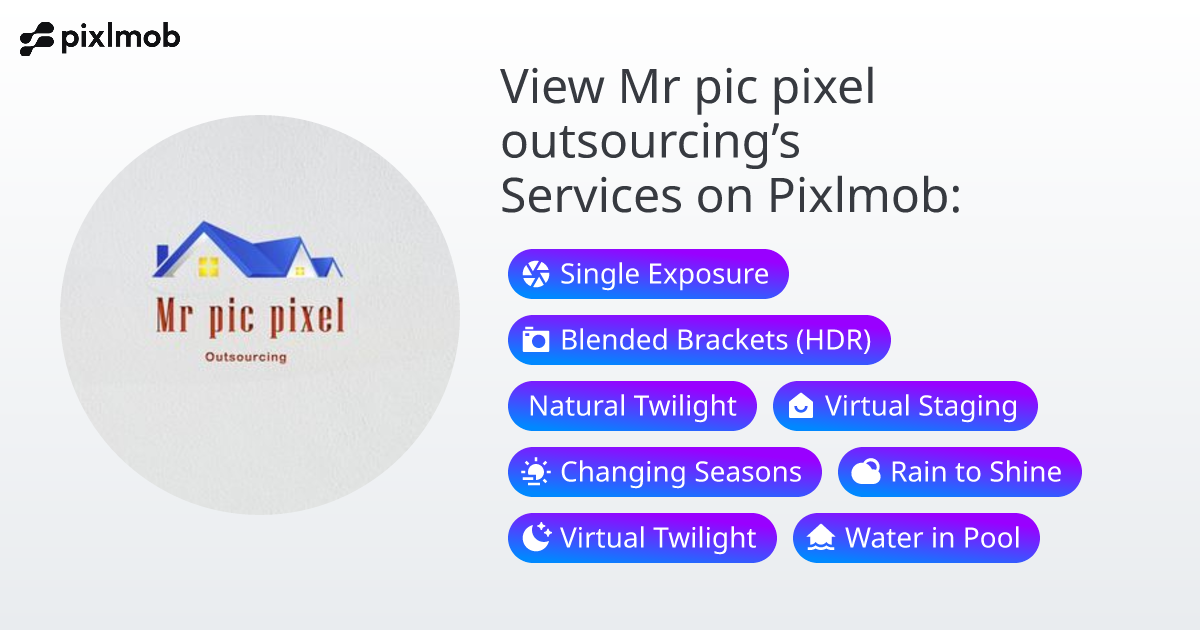 Mr pic pixel outsourcing | Pixlmob