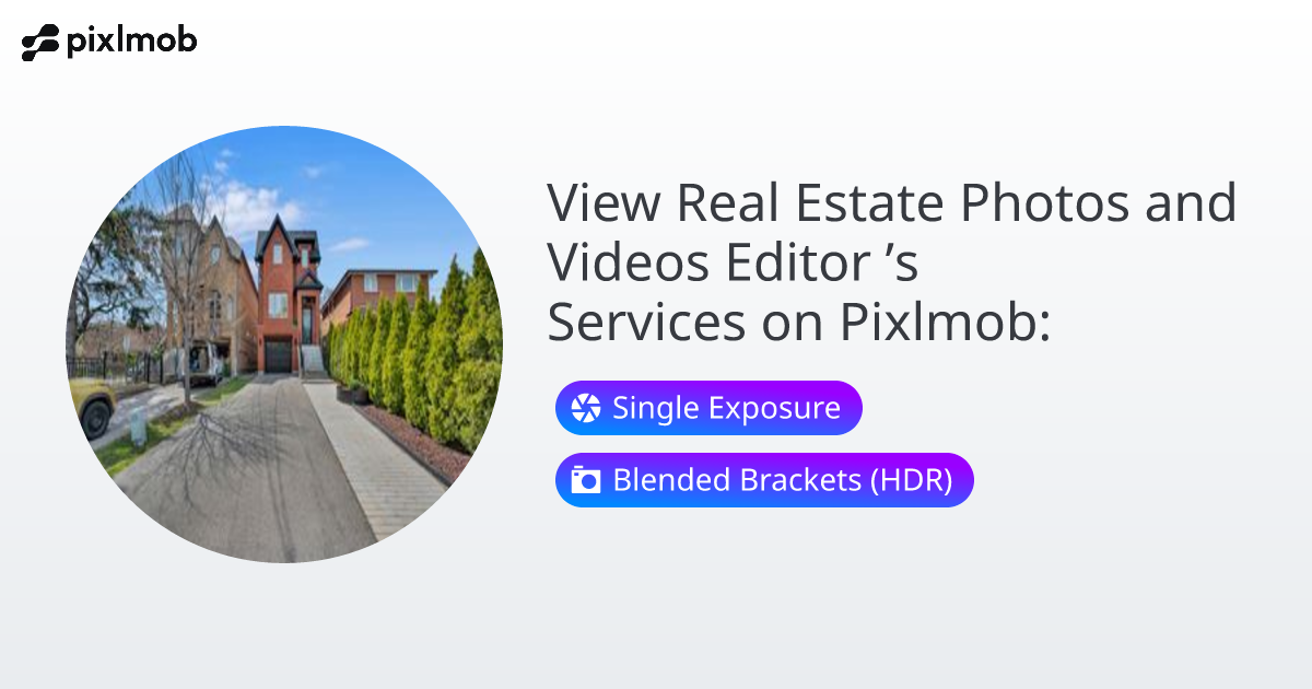 Real Estate Photos and Videos Editor | Pixlmob