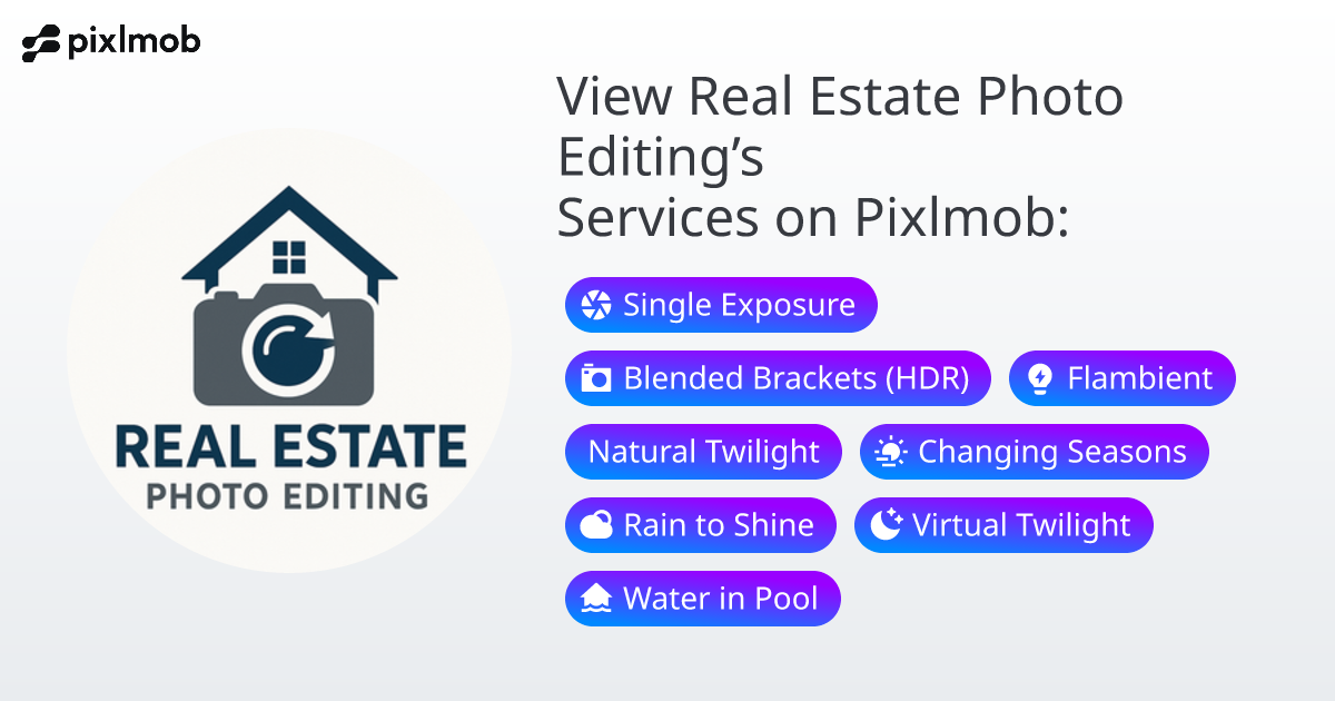 REAL ESTATE PHOTO EDITING | Pixlmob